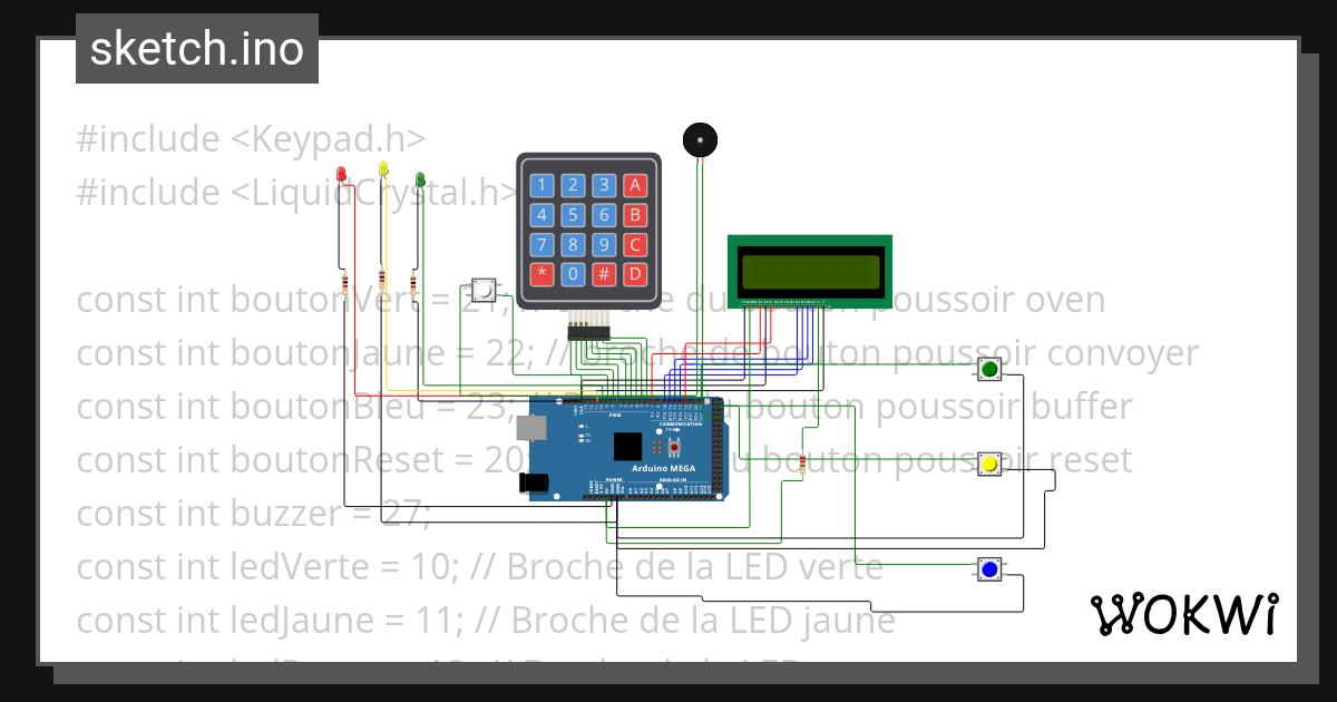 cablage sans moteur - Wokwi ESP32, STM32, Arduino Simulator