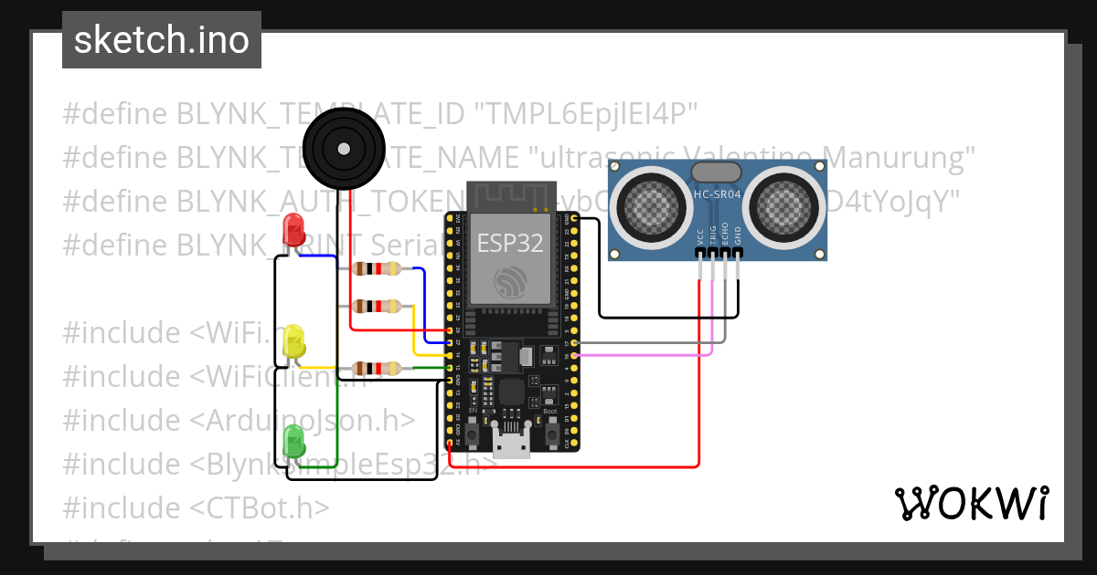 ultrasonic - Wokwi ESP32, STM32, Arduino Simulator