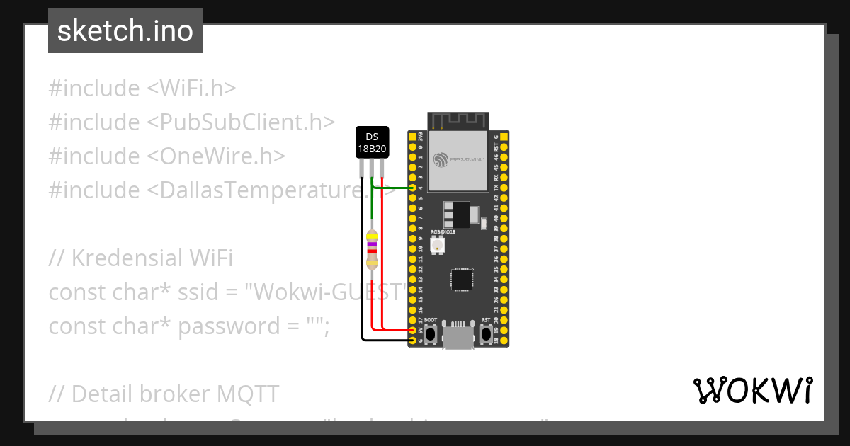 Ds18b20esp32 S2v2 Copy Wokwi Esp32 Stm32 Arduino Simulator 3624