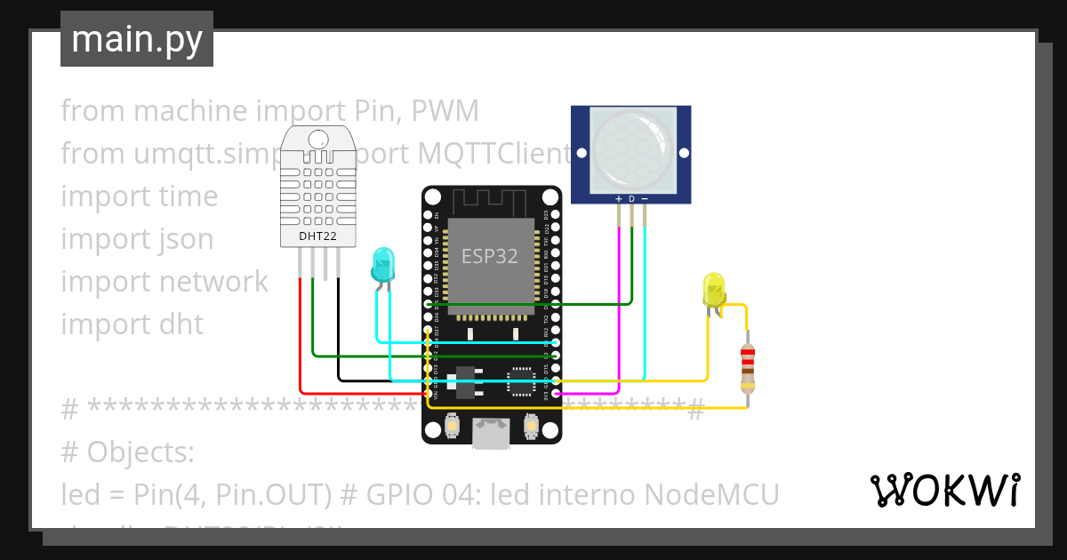 Micropython ESP32 - Wokwi ESP32, STM32, Arduino Simulator