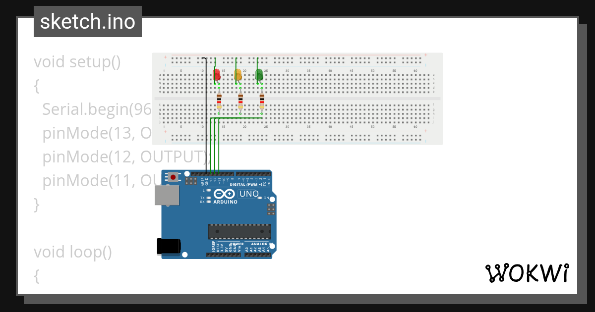 traffic light Copy - Wokwi ESP32, STM32, Arduino Simulator