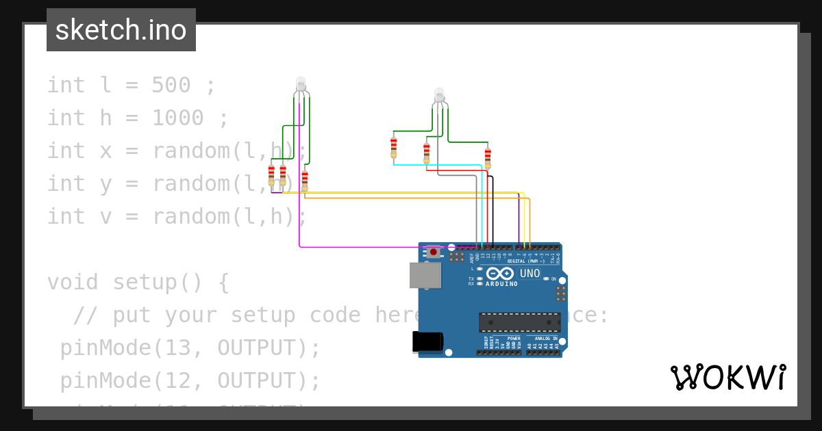 Light Led 601 Wokwi Esp32 Stm32 Arduino Simulator 