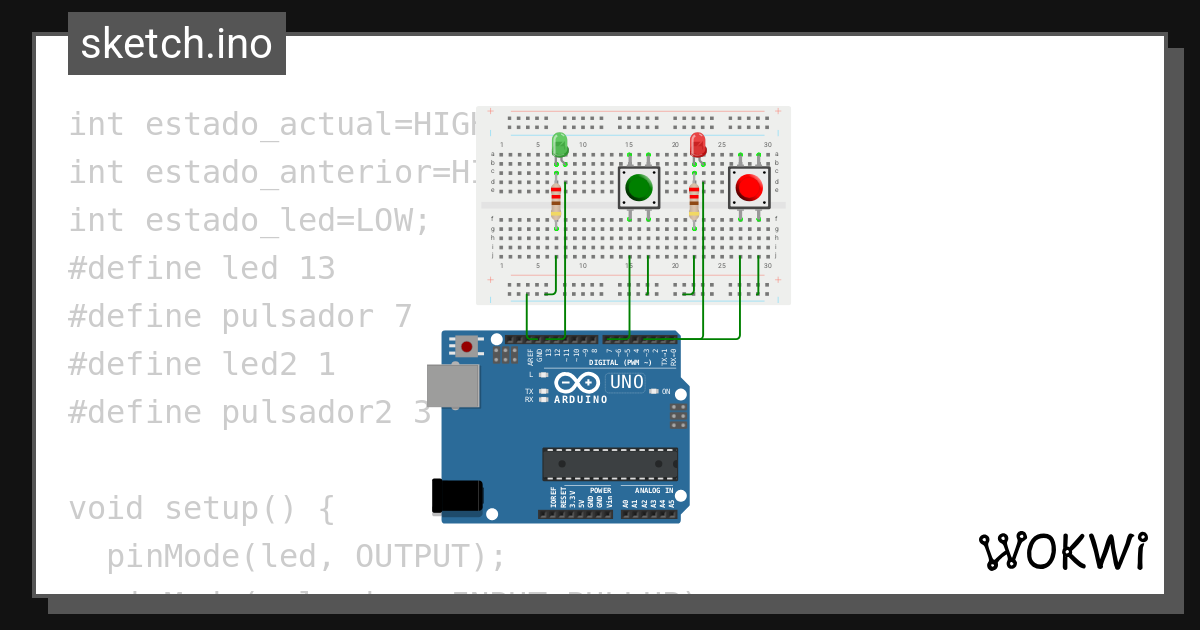 Pulsador Enciende Wokwi Esp32 Stm32 Arduino Simulator