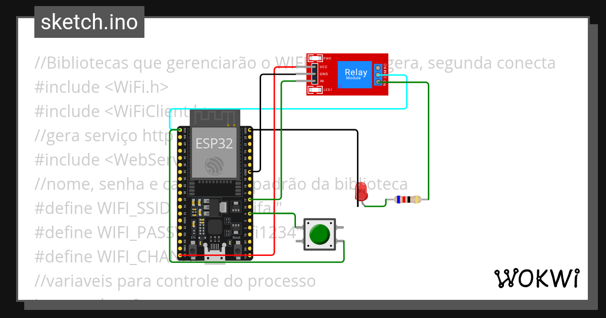 rele led 21/5 - Wokwi ESP32, STM32, Arduino Simulator
