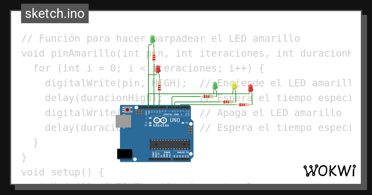 Secuencia De Semáforo Wokwi Esp32 Stm32 Arduino Simulator 3102