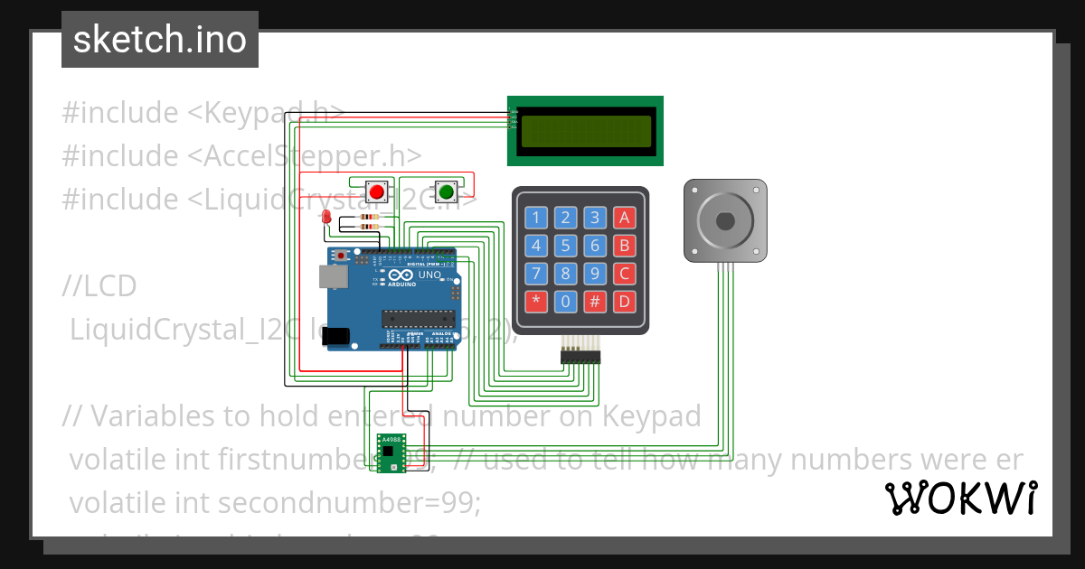 Miter Box LCD - Wokwi ESP32, STM32, Arduino Simulator