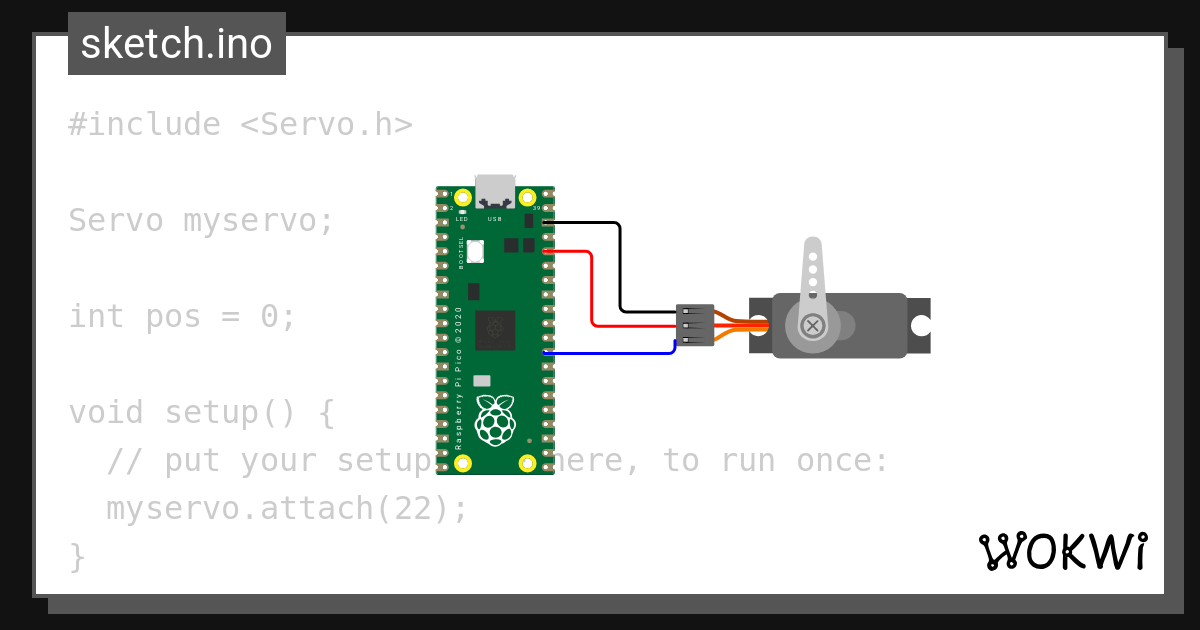 Servomotor Wokwi Esp32 Stm32 Arduino Simulator 0537
