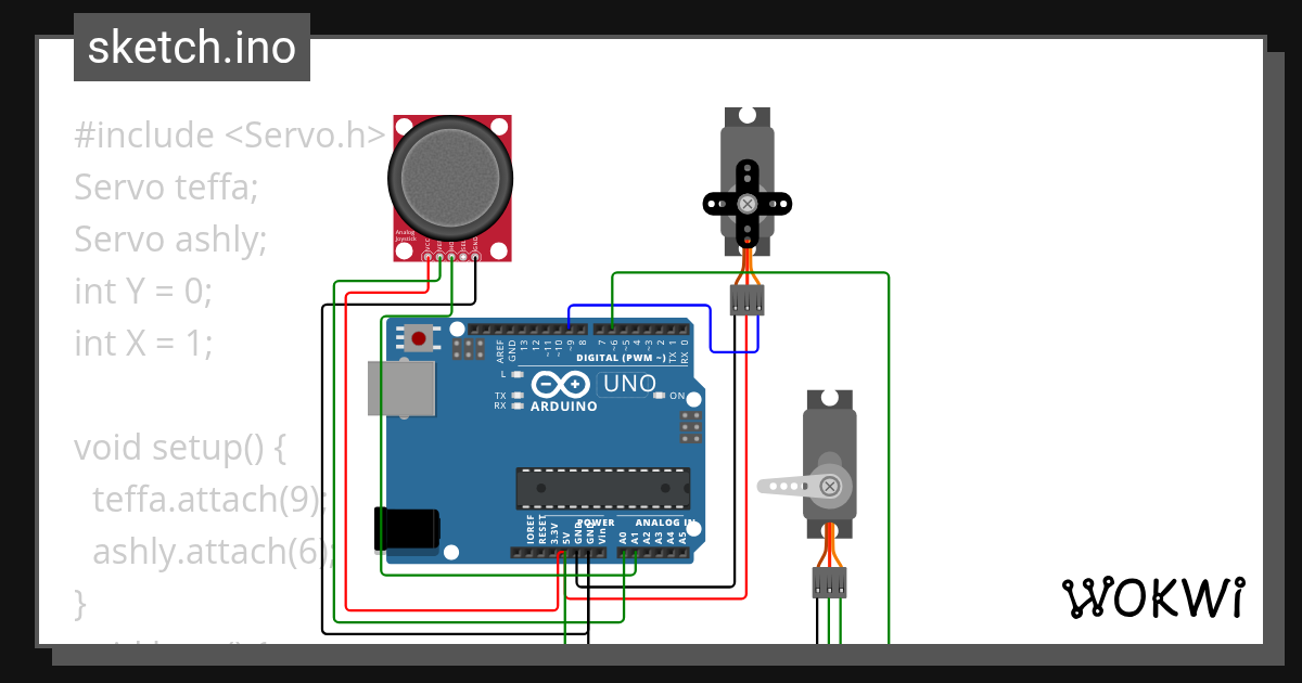 joystick and servo - Wokwi ESP32, STM32, Arduino Simulator joystick and servo - Wokwi ESP32, STM32, Arduino Simulator