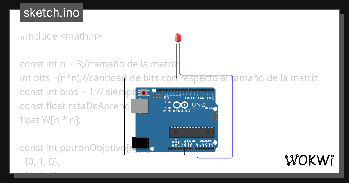 PERCEPTRON - Wokwi ESP32, STM32, Arduino Simulator