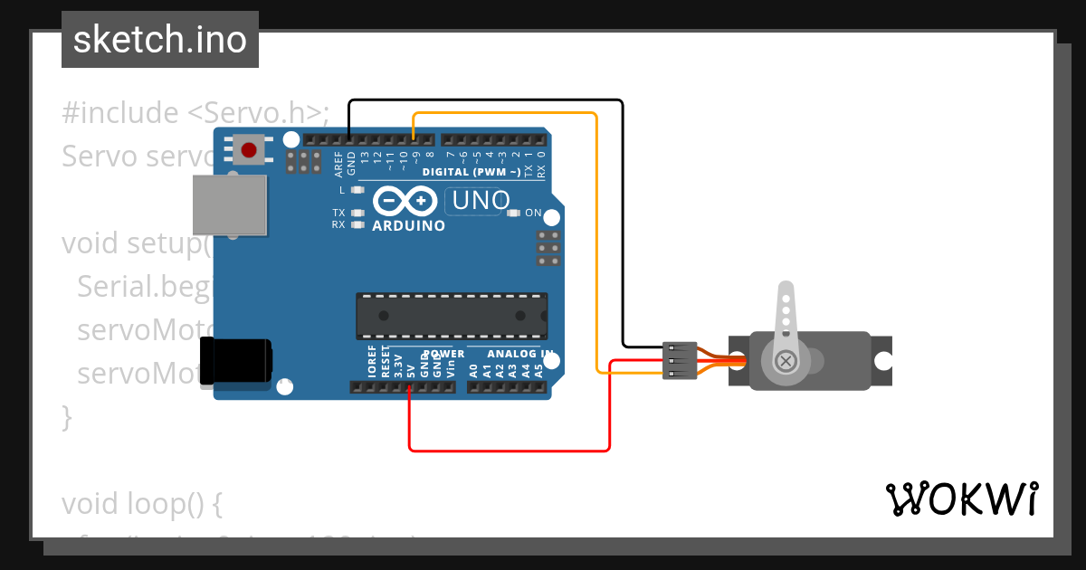 Práctica 15 Servomotor Wokwi Esp32 Stm32 Arduino Simulator 