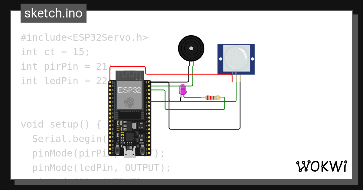 紅外線感測 Wokwi Esp32 Stm32 Arduino Simulator 3542