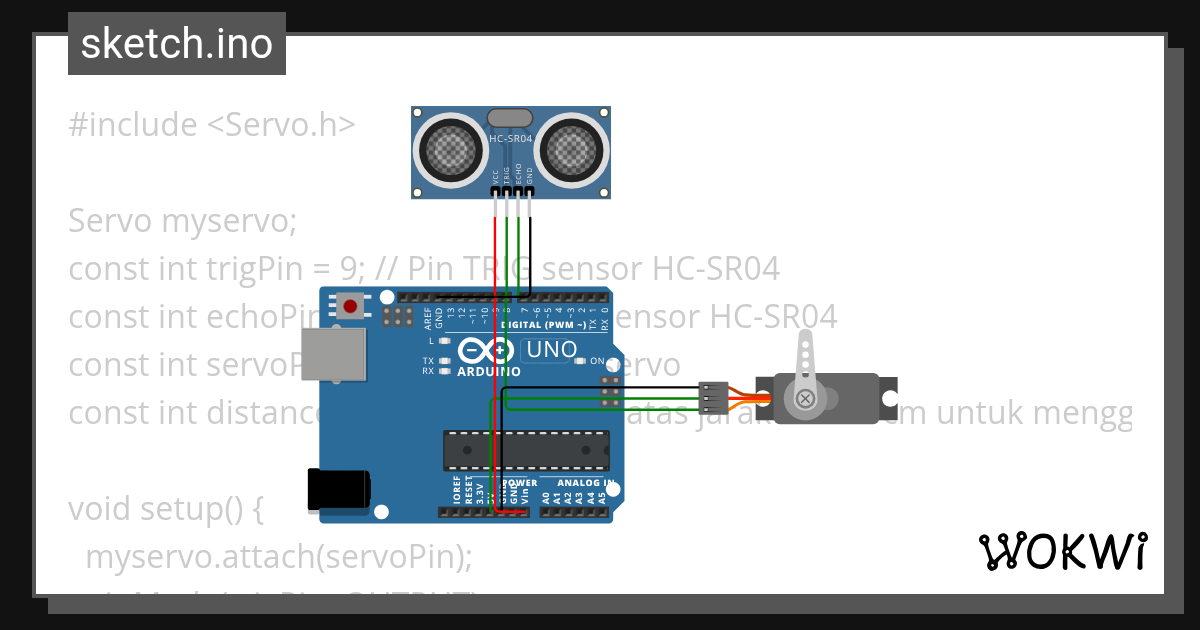 Arduino_sabun otomatis - Wokwi ESP32, STM32, Arduino Simulator