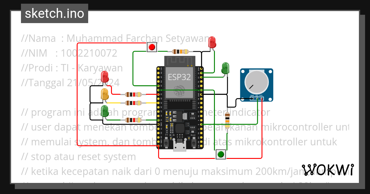 UTS - Analog - Wokwi ESP32, STM32, Arduino Simulator