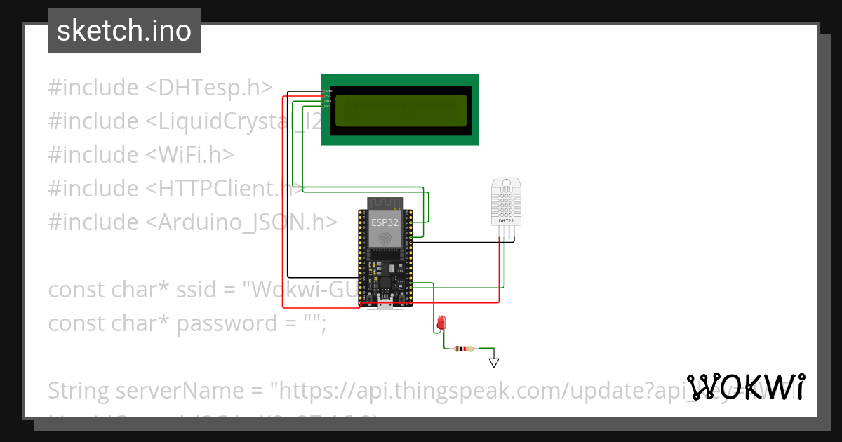 UTS Sistem Tertanam Tsabitah Hanum - Wokwi ESP32, STM32, Arduino Simulator
