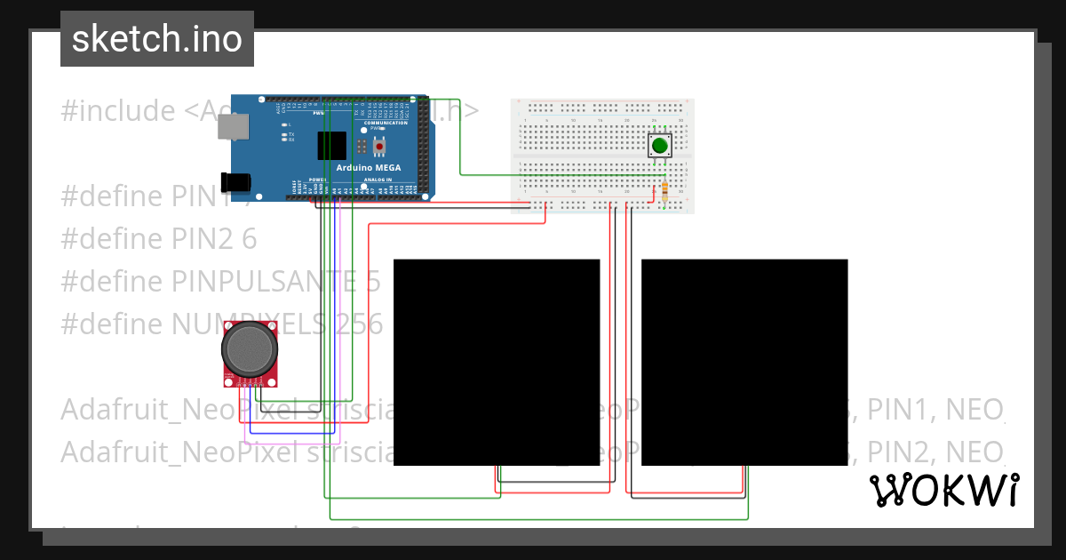 Battaglia navale arduino mega - Wokwi ESP32, STM32, Arduino Simulator