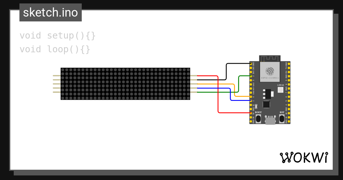Risc V Ledmatrix Max7129 Wokwi Esp32 Stm32 Arduino Simulator
