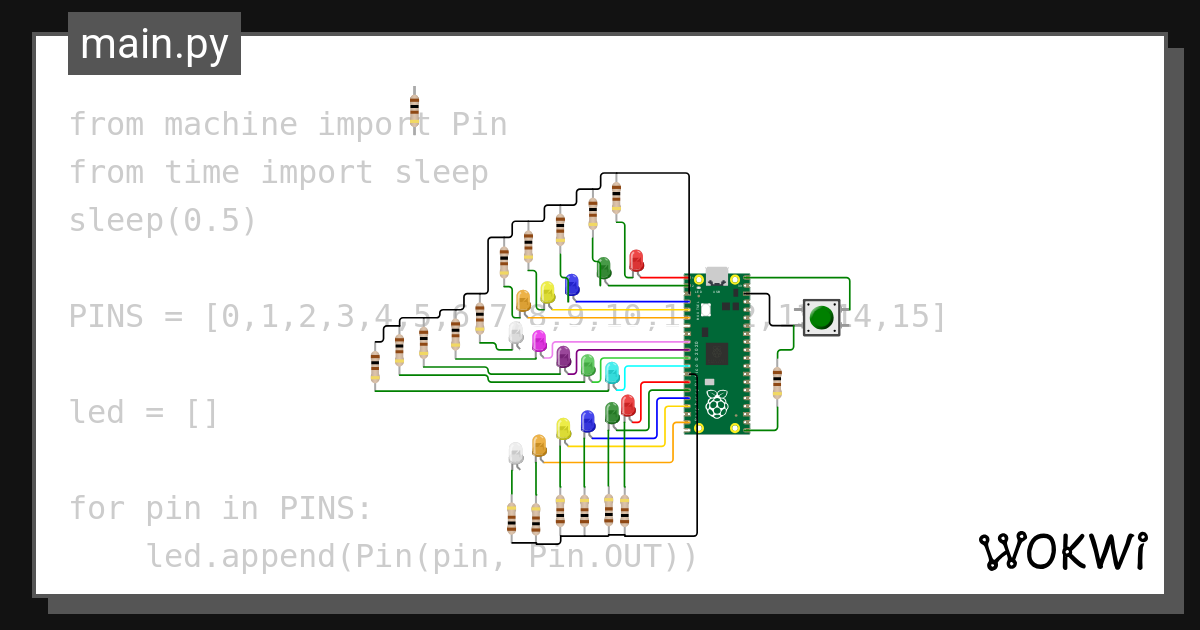 Looplicht Wokwi Esp32 Stm32 Arduino Simulator 8994