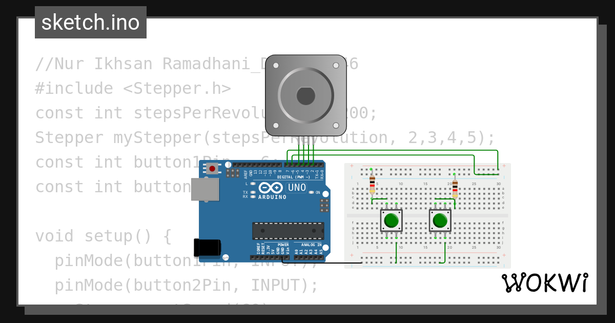 Motorul Pas Cu Pas 2 Copy 2 Wokwi Esp32 Stm32 Arduino Simulator