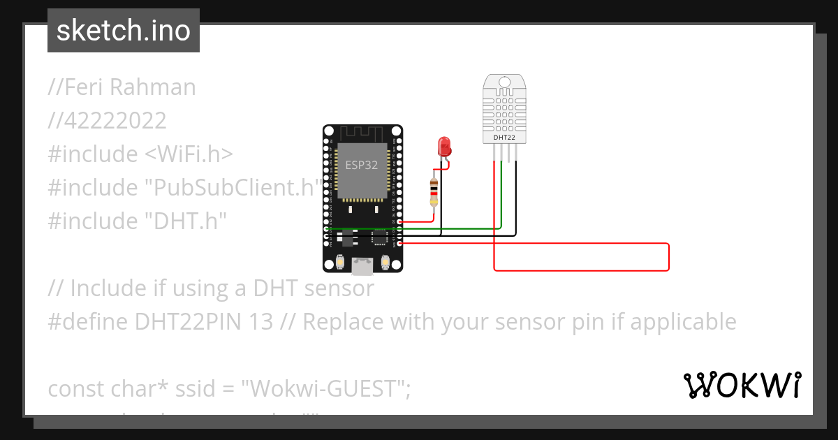 TUGAS 8_FERIRAHMAN - Wokwi ESP32, STM32, Arduino Simulator