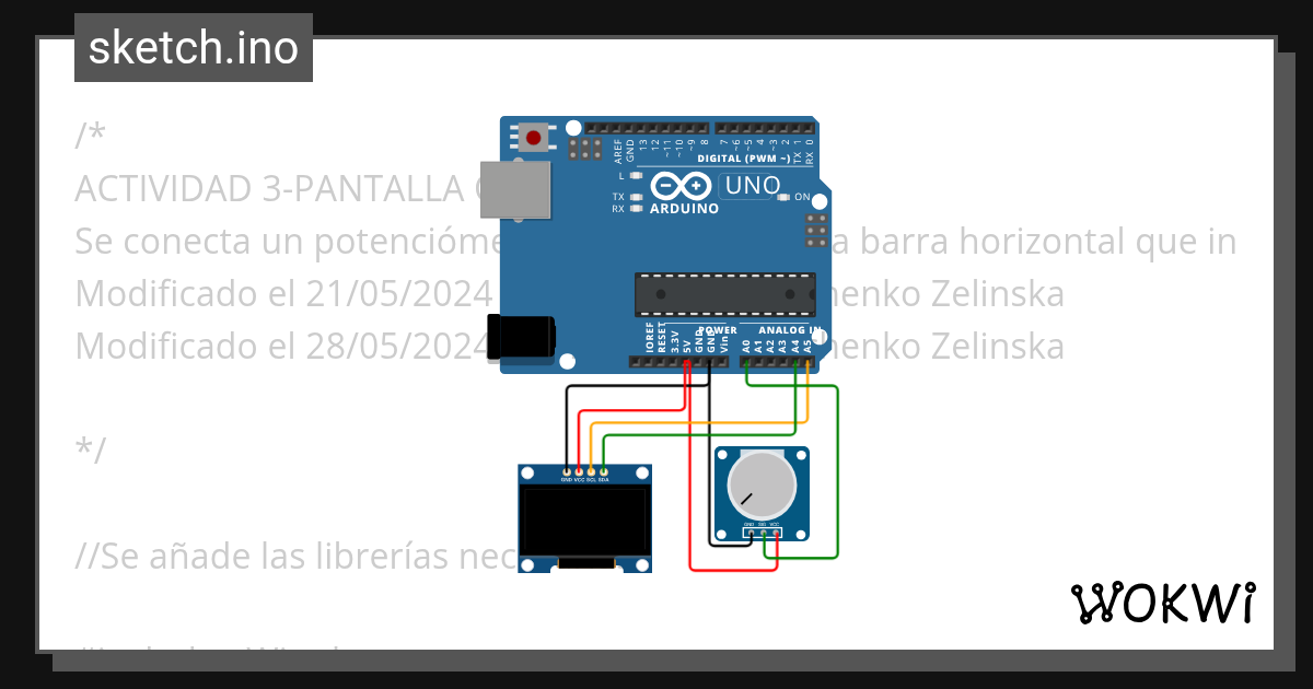 Actividad 3-PANTALLA OLED- - Wokwi ESP32, STM32, Arduino Simulator