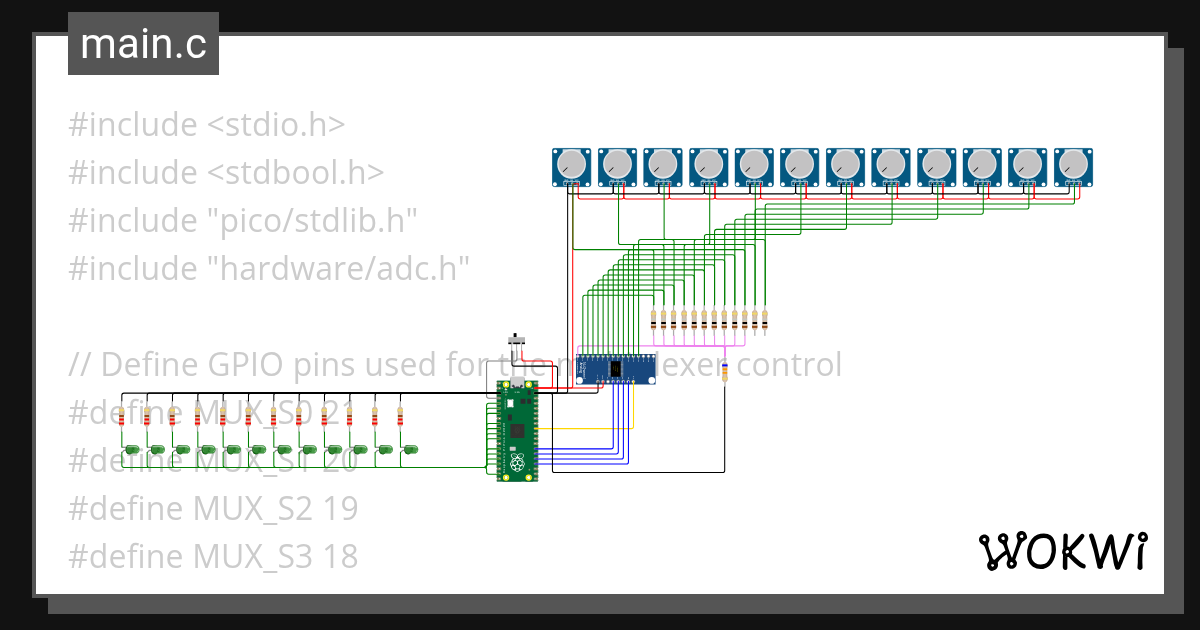 Pico Battery Managment With Mux Wokwi Esp32 Stm32 Arduino Simulator 7061