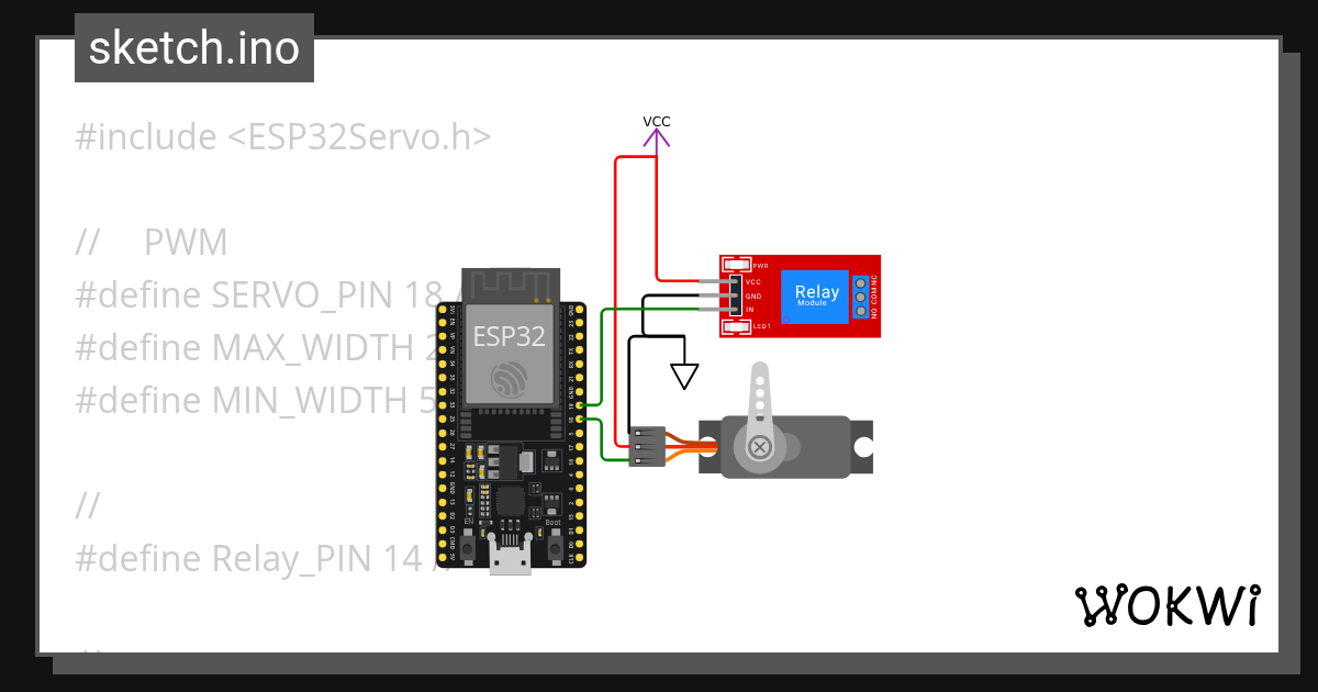 Servo_Relay Copy (5) - Wokwi ESP32, STM32, Arduino Simulator