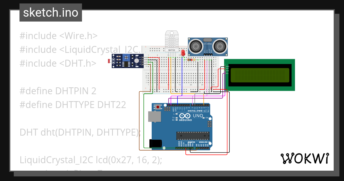 Simulasi 3 Sensor paturrr - Wokwi ESP32, STM32, Arduino Simulator