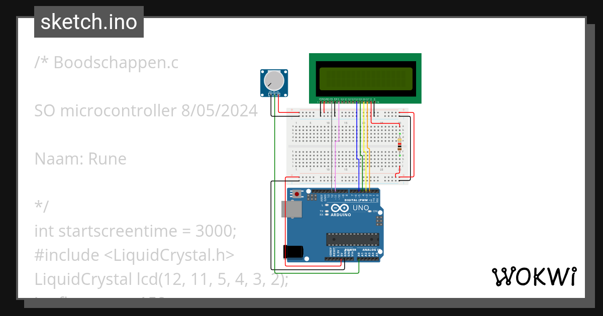 Potentiometer - Wokwi ESP32, STM32, Arduino Simulator