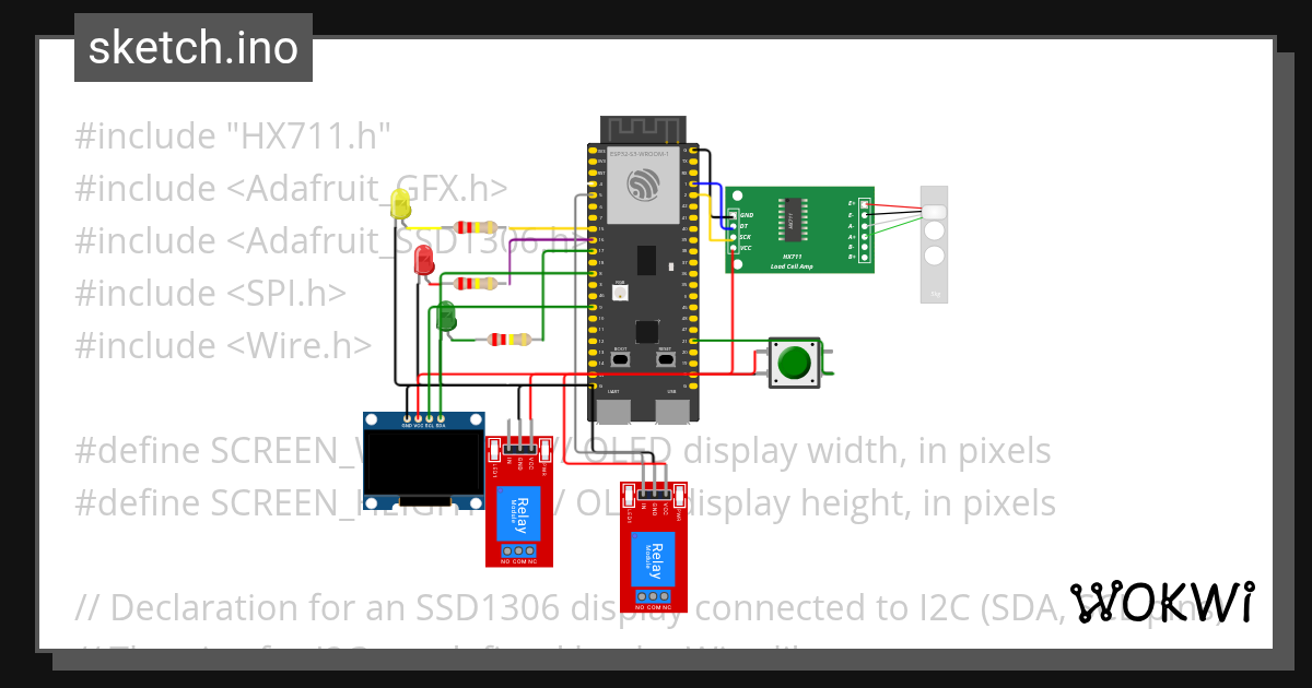 LoadCell may22 beta2 OLED - Wokwi ESP32, STM32, Arduino Simulator