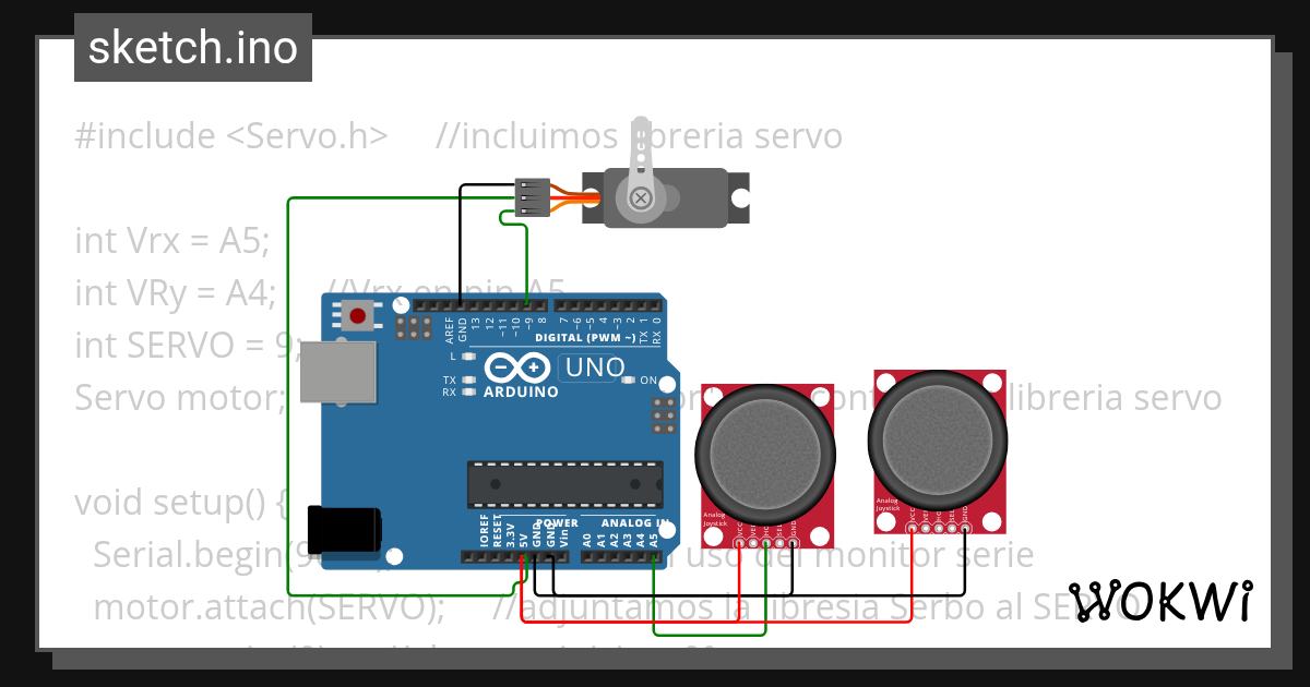 arduino joystick - Wokwi ESP32, STM32, Arduino Simulator