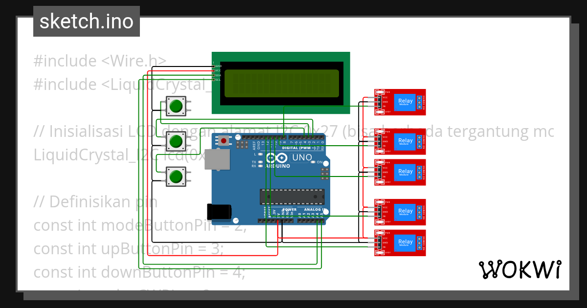 washing machine control - Wokwi ESP32, STM32, Arduino Simulator
