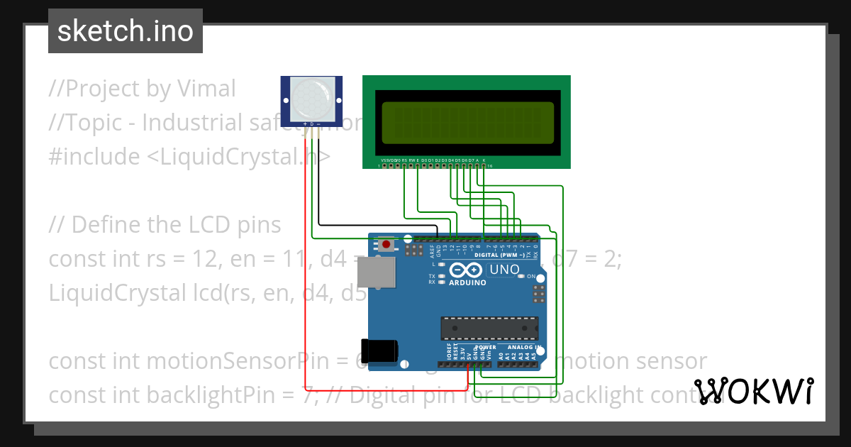 Industrial Safety Monitoring System - Arunraj - Wokwi ESP32, STM32, Arduino Simulator