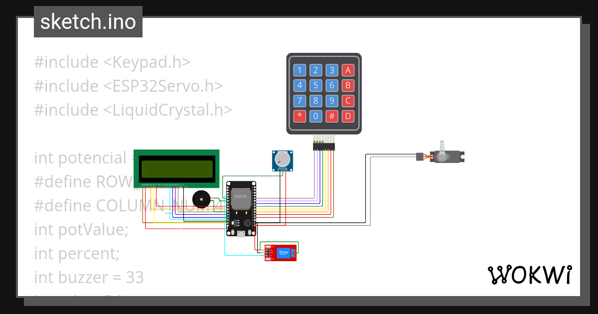 Projeto Fechadura intel copy completo - Wokwi ESP32, STM32, Arduino Simulator