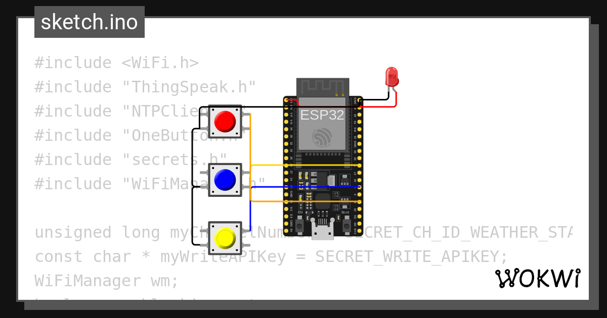 Kontrol Lampu Wokwi Esp32 Stm32 Arduino Simulator 