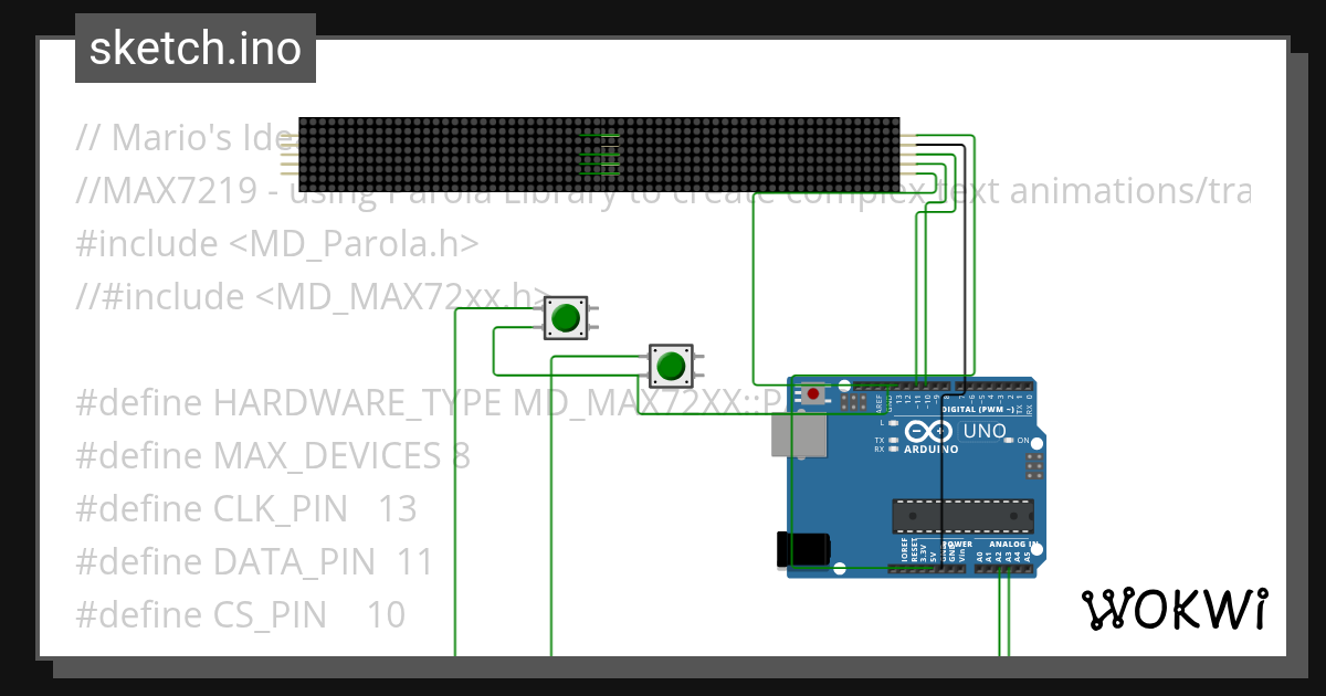 Cerraura Escuela Pantalla Led Wokwi Esp32 Stm32 Arduino Simulator 5463