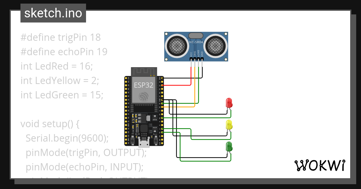 Hc Sr04ultrasonic Wokwi Esp32 Stm32 Arduino Simulator 