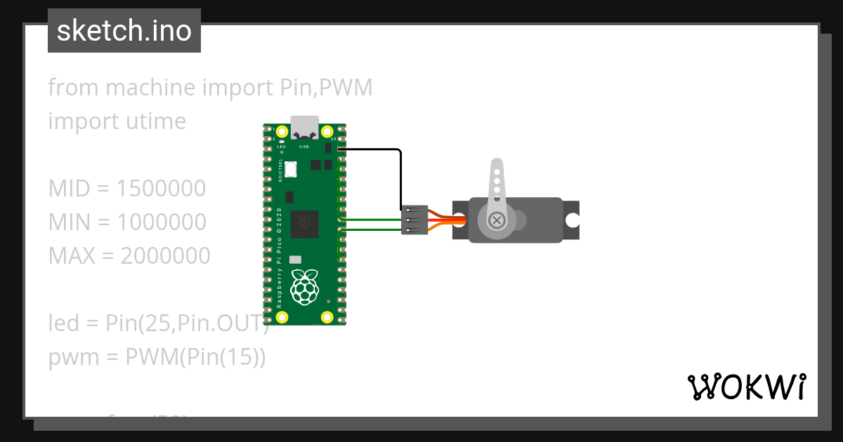 Servocontrol Wokwi Esp32 Stm32 Arduino Simulator