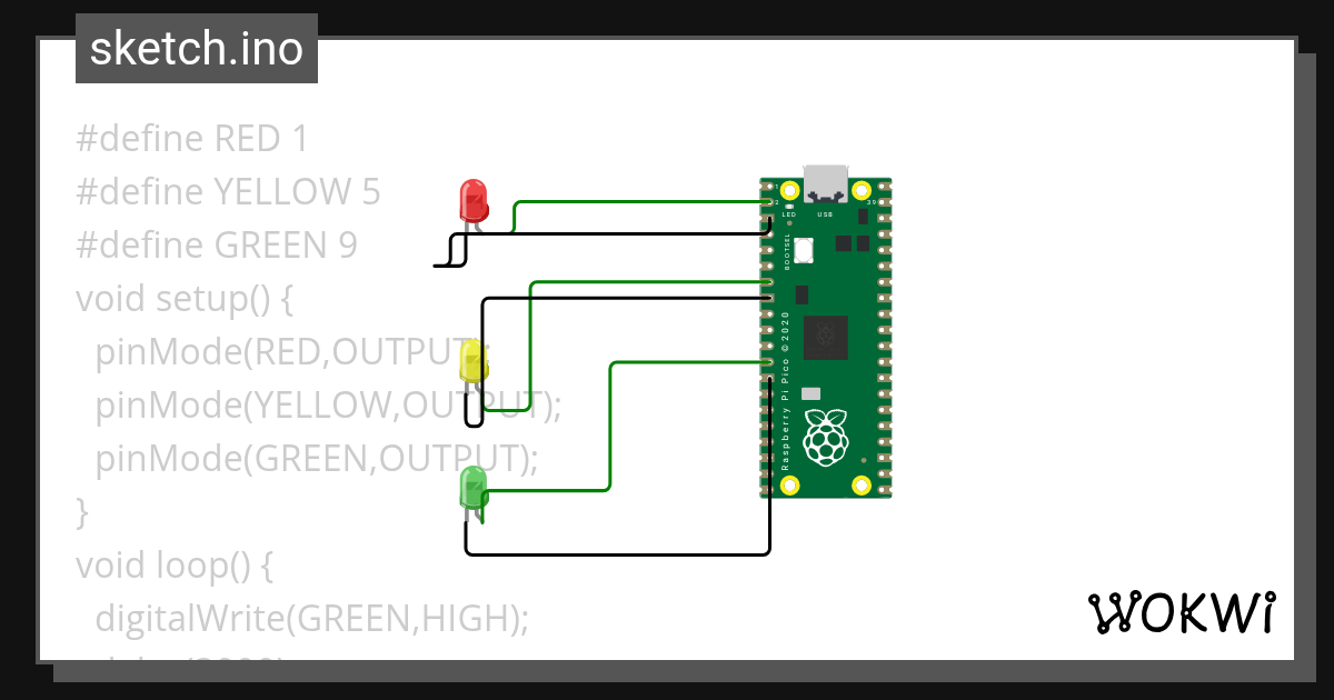 Led Blinking Pi Wokwi Esp32 Stm32 Arduino Simulator 6408