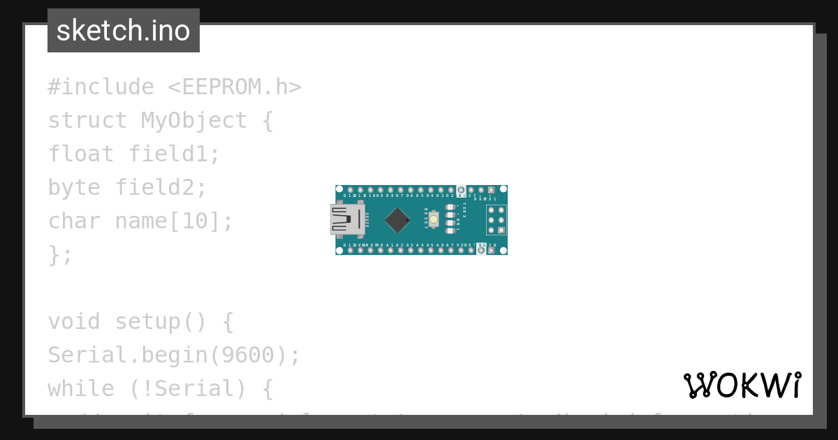 Pokus Eeprom Wokwi Esp32 Stm32 Arduino Simulator 2478