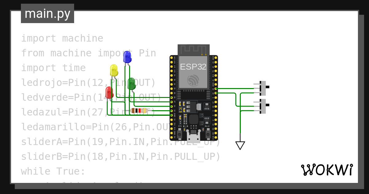 Ejercicio 7 Arreglado Wokwi Esp32 Stm32 Arduino Simulator 0479