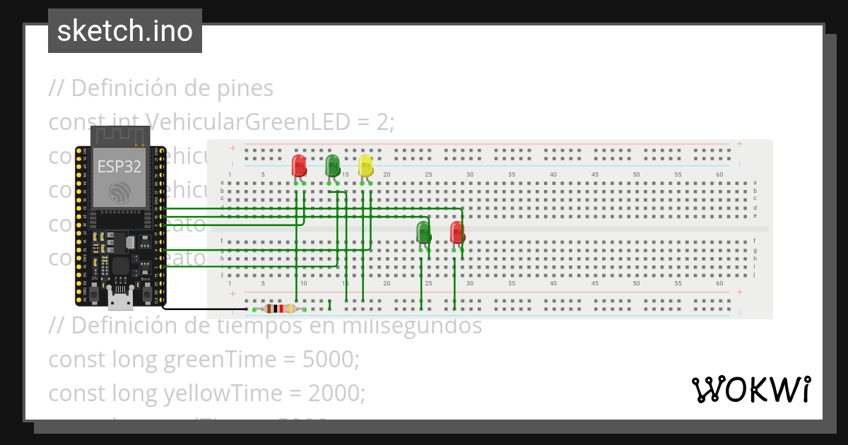 semaforo Copy (2) - Wokwi ESP32, STM32, Arduino Simulator