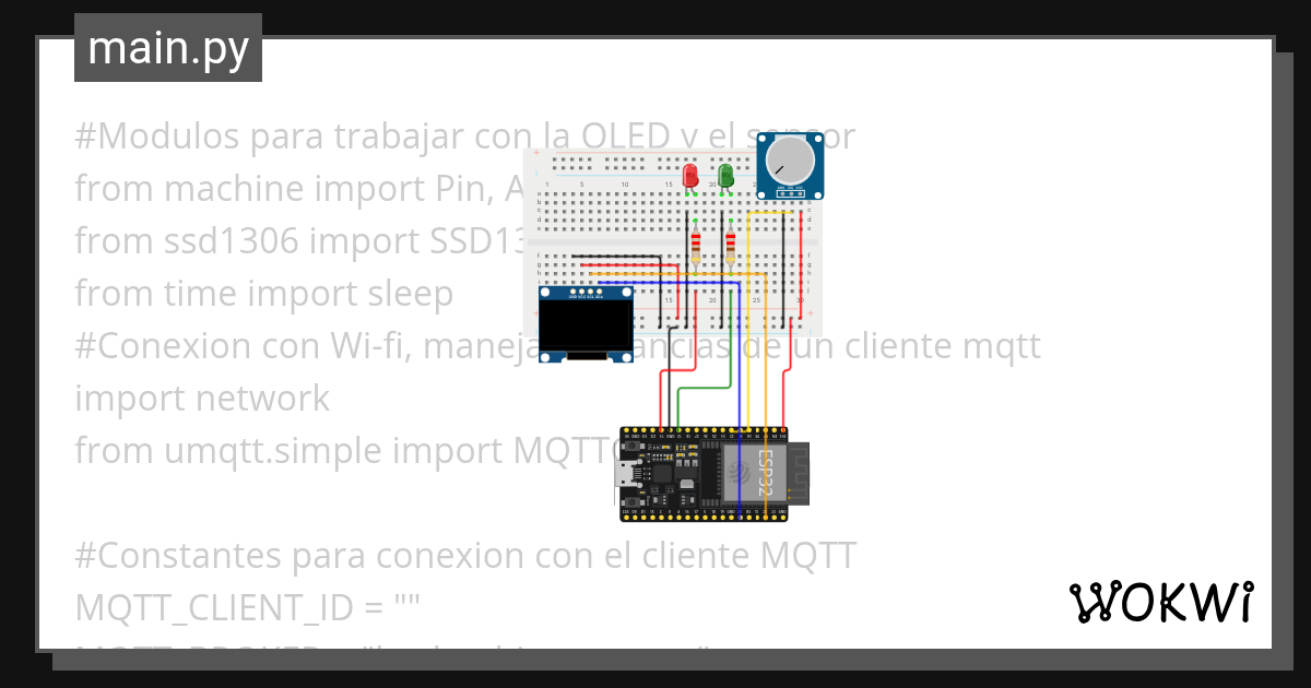 OLED_Ponteciometro - Wokwi ESP32, STM32, Arduino Simulator