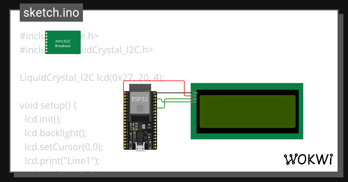 esp32_LCD_Test - Wokwi ESP32, STM32, Arduino Simulator