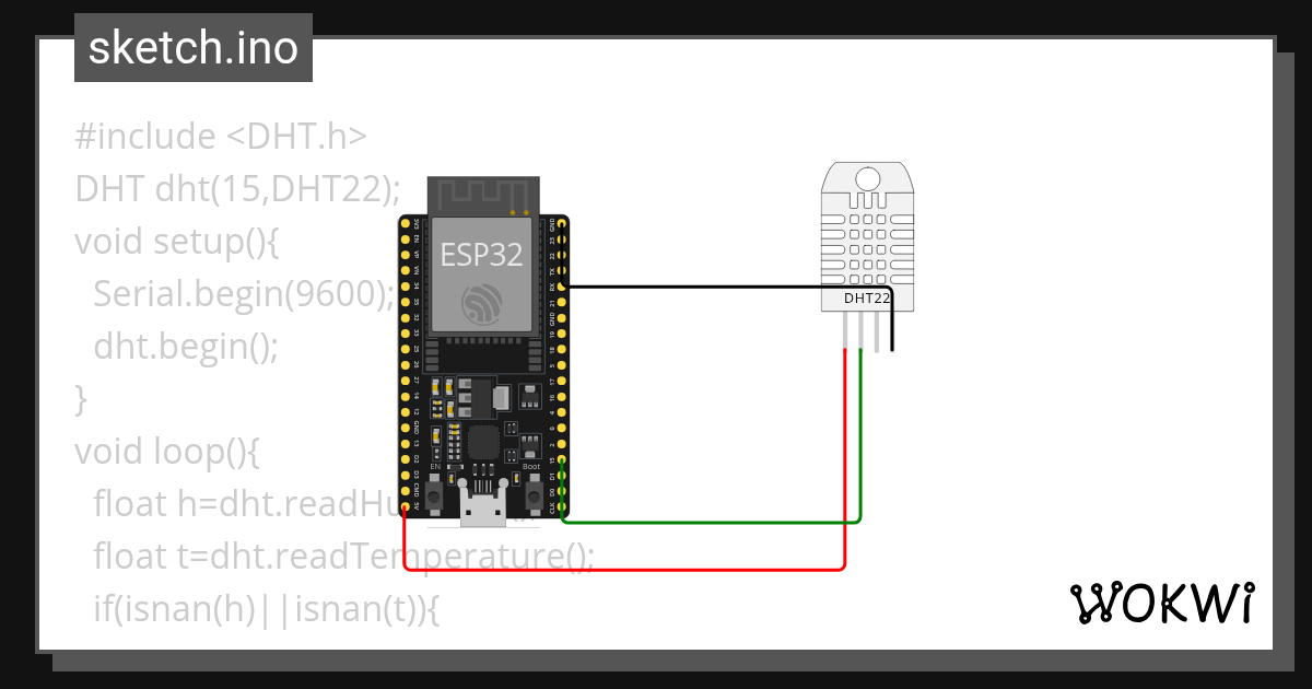 dht - Wokwi ESP32, STM32, Arduino Simulator