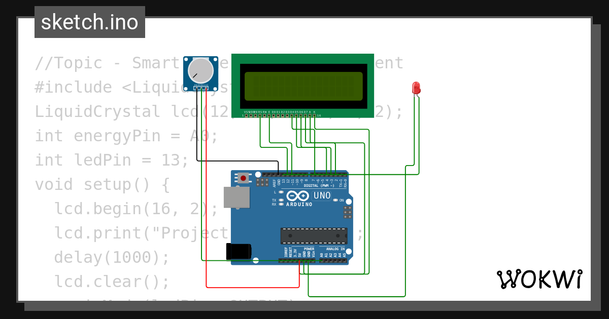 Smart Home Energy Management M Vishnu Bala Wokwi Esp32 Stm32 Arduino Simulator 2470
