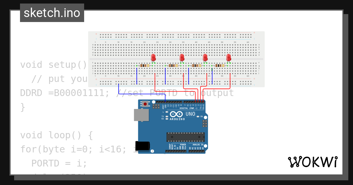 Portb Led Wokwi Esp32 Stm32 Arduino Simulator 0205