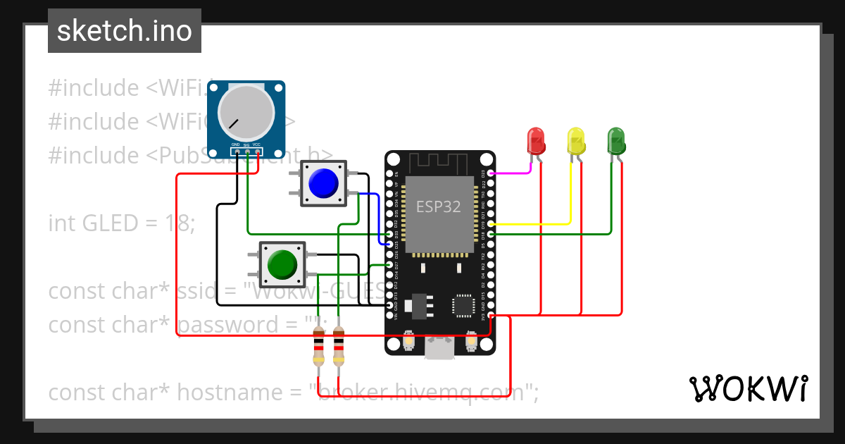 lab 5 - Wokwi ESP32, STM32, Arduino Simulator