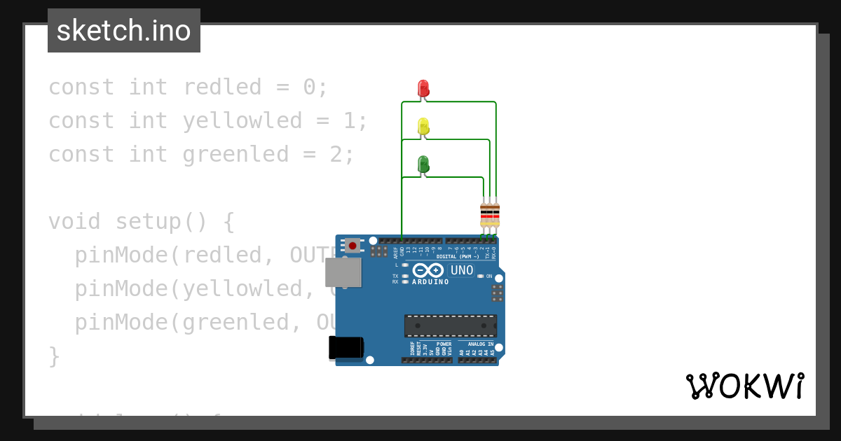 Traffic Light Alex Wokwi Esp32 Stm32 Arduino Simulator 2411