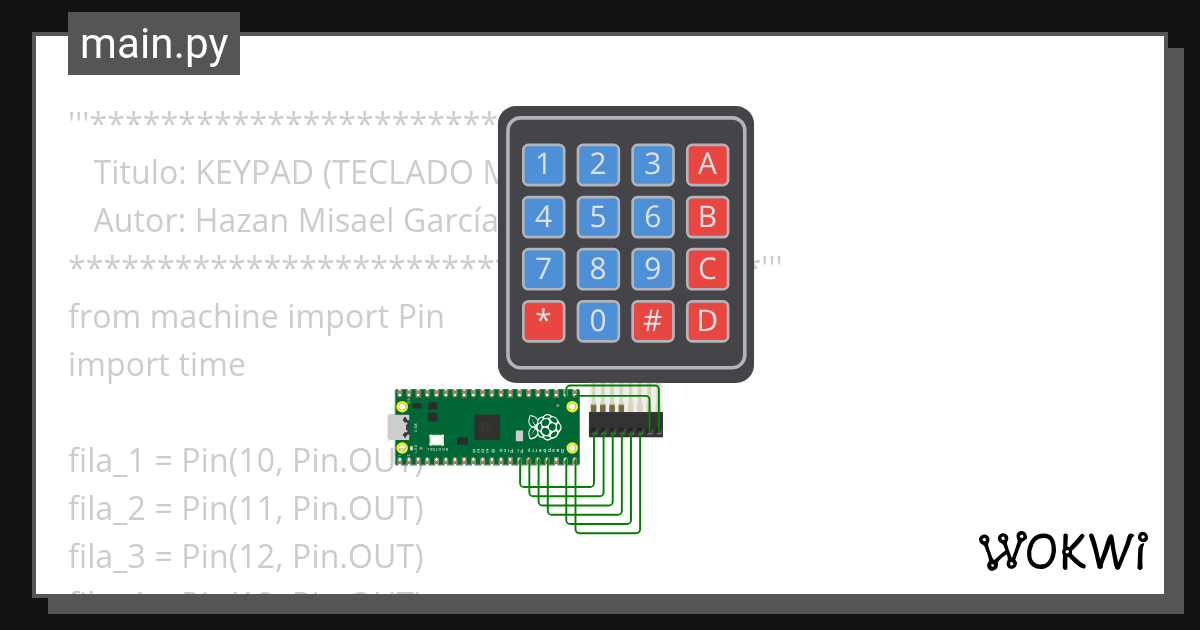 keypad - Wokwi ESP32, STM32, Arduino Simulator