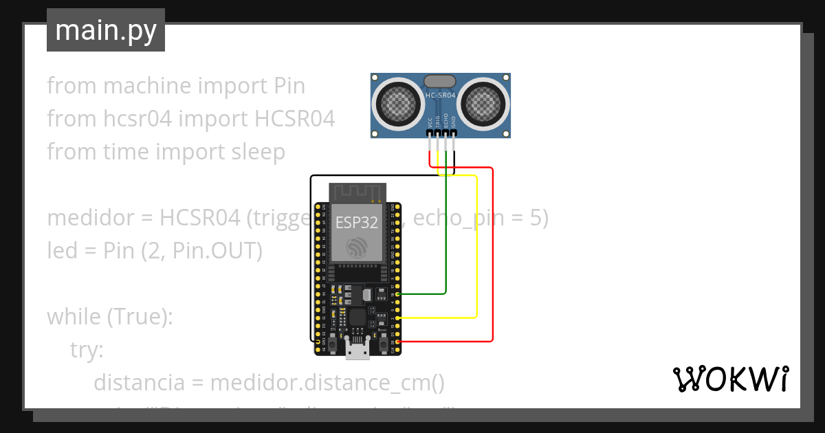 sensor sin especificación - Wokwi ESP32, STM32, Arduino Simulator